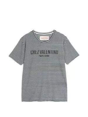 Valentino Garavani Chez-print Striped T-shirt
