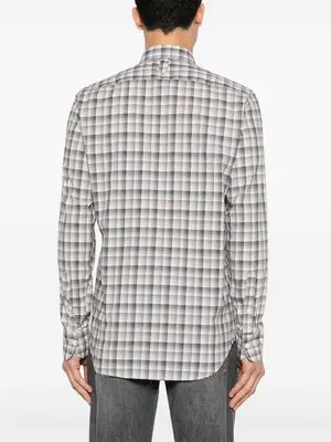 Canali Checked Shirt