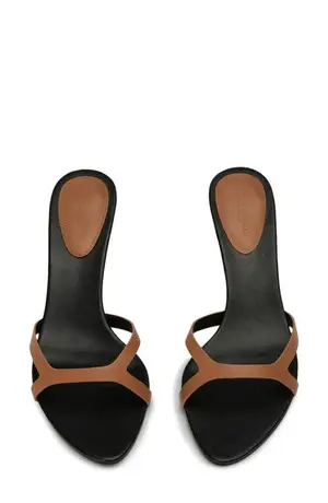 TONY BIANCO Daisy Leather Slide Sandal - Tan Como