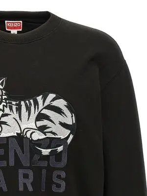 Kenzo Logo Print Sweatshirt - Black
