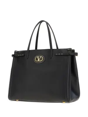 Valentino Garavani Antibes Leather Tote Bag - Black