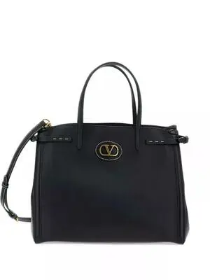 Valentino Garavani Antibes Leather Tote Bag - Black