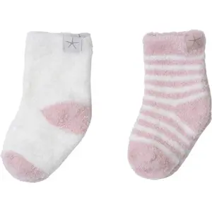 Barefoot Dreams Barefoot Dreams 2-Pack Socks Pink Peonie-pearl