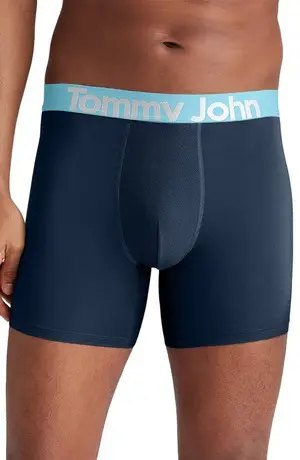 Tommy John 3-pack 360 Sport Micro 6-inch Boxer Briefs - Dress Blues/blue Elixir