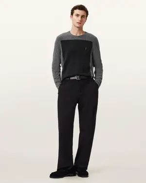 ALLSAINTS Lobke Ramskull Crew Neck Sweater - Grey