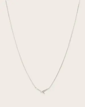ALLSAINTS Serpent Necklace - Warm Silver
