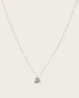 ALLSAINTS Byron Sterling Silver Heart Necklace - Warm Silver