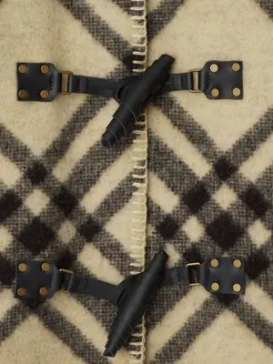 Burberry Vintage Check Wool Cape