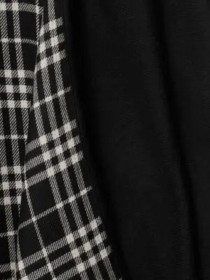Burberry Checked Wool Cape - Black