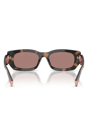 Prada 53mm Pillow Square Sunglasses - Light Brown