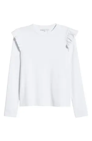 English Factory Ruffle Shoulder Top