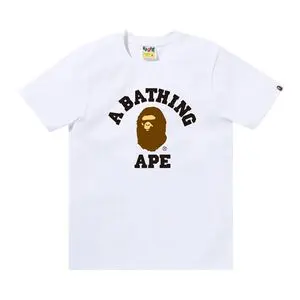 A BATHING APE College Tee - White