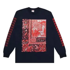 Supreme Saint Sebastian Long-sleeve Tee 'navy - Blue