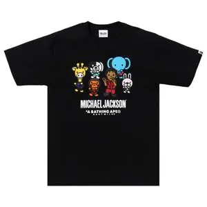 A BATHING APE X Michael Jackson Baby Milo Tee - Black