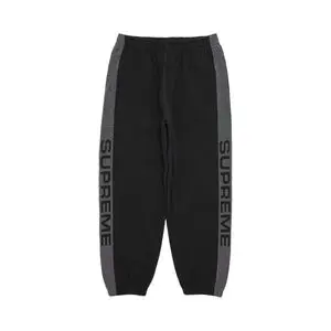 Supreme Jacquard Stripe Sweatpant - Black