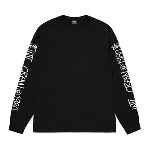 StÜssy International Crew Long-sleeve Tee - Black
