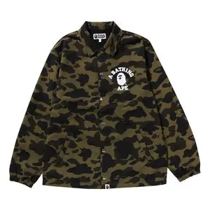 A BATHING APE 1st Camo Nylon Tussah Coach Jacket