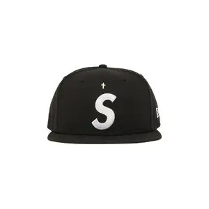 Supreme Gold Cross S Logo New Era Cap - Black