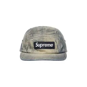 Supreme Washed Chino Twill Camp Cap - Blue