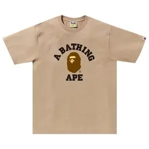 BAPE College Tee 'beige' Tan