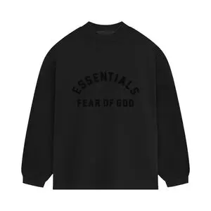 Fear Of God Heavy Jersey Long-sleeve T-shirt 'jet - Black