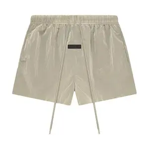 Fear Of God Crinkle Nylon Running Short 'garden - Yellow