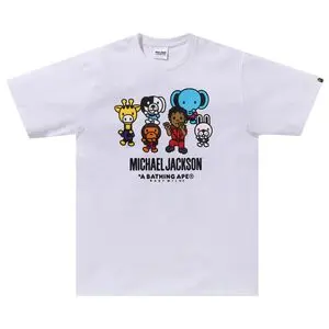 A BATHING APE X Michael Jackson Baby Milo Tee - White
