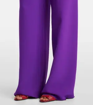 Valentino Garavani Cady Couture Wide-leg Pants