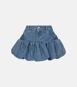 Coperni Balloon Denim Miniskirt