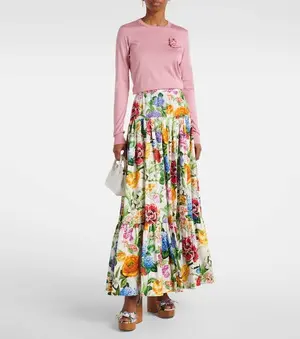 Dolce & Gabbana Floral Jacquard Platform Sandals