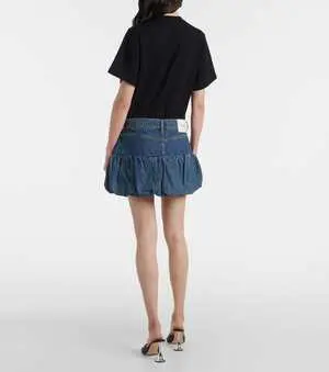 Coperni Balloon Denim Miniskirt