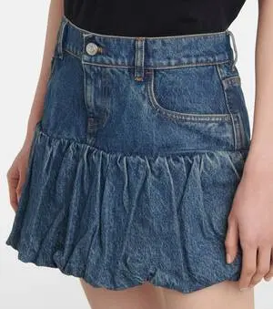 Coperni Balloon Denim Miniskirt