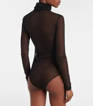 MAISON MARGIELA Turtleneck Bodysuit - Black