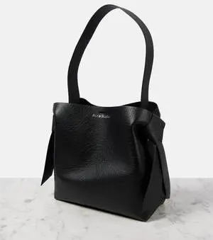 Acne Studios Musubi Medium Leather Shoulder Bag - Black