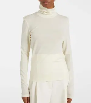 RÓHE Jersey Turtleneck Top