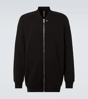 Rick Owens Jumbo Flight Cotton Jersey Hoodie - Black