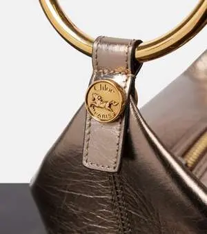 Chloé Small Leather Shoulder Bag - Silver
