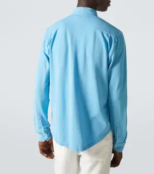 Orlebar Brown Giles Cotton Piqué Shirt - Blue