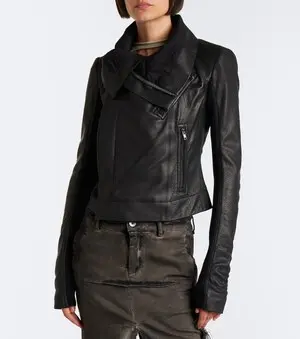 Rick Owens Leather Biker Jacket
