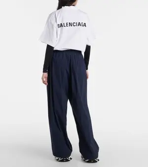 Balenciaga Logo Track Pants - Blue