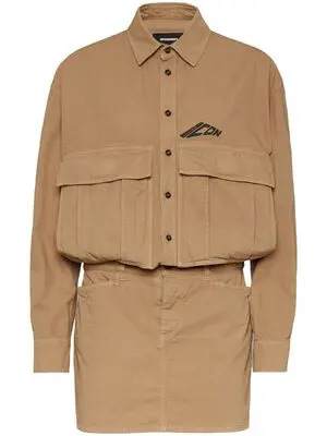 Dsquared2 Icon-print Shirt Dress
