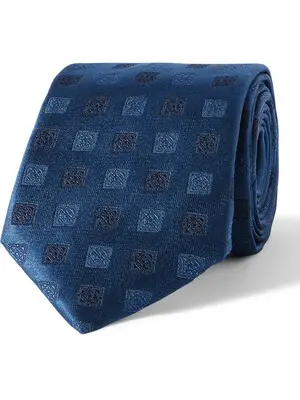 Brunello Cucinelli 8cm Silk-jacquard Tie - Blue