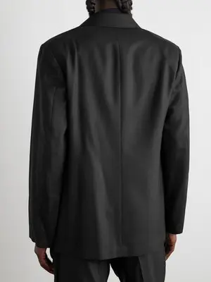 Our Legacy Double-breasted Unstructured Wool Blazer - Black