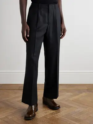 Our Legacy Borrowed Straight-leg Pleated Wool Trousers