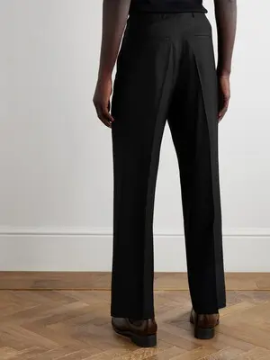 Our Legacy Borrowed Straight-leg Pleated Wool Trousers