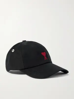 Ami Logo-embroidered Baseball Cap - Black
