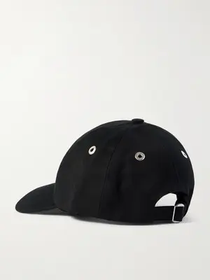 AMI Paris Logo-embroidered Baseball Cap - Black