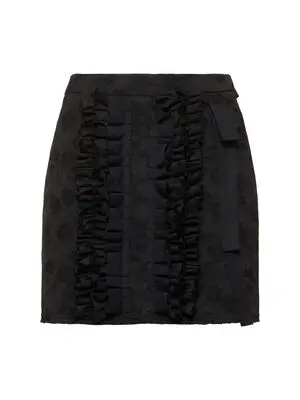 MSGM MSGM Ruffled Mini Skirt - Black