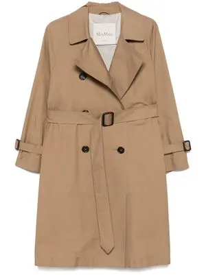 Max Mara Gabardine-weave Trench Coat