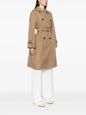 Max Mara Gabardine-weave Trench Coat